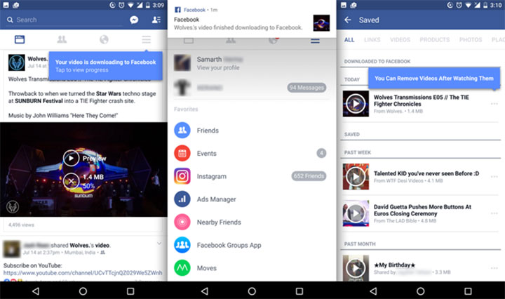 Facebook เพิ่มฟีเจอร์ offline video โหลดคลิปเก็บไว้ดูทีหลังได้ | techfeedthai