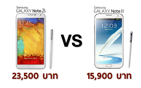 เปรียบเทียบความแตกต่าง Galaxy Note 3 vs Galaxy Note 2 | techfeedthai