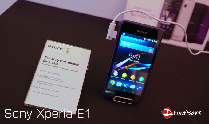 เปิดราคา Sony Xperia E1 4,490 บาท ส่วนรุ่น Dual ราคา 4,990 บาท | techfeedthai