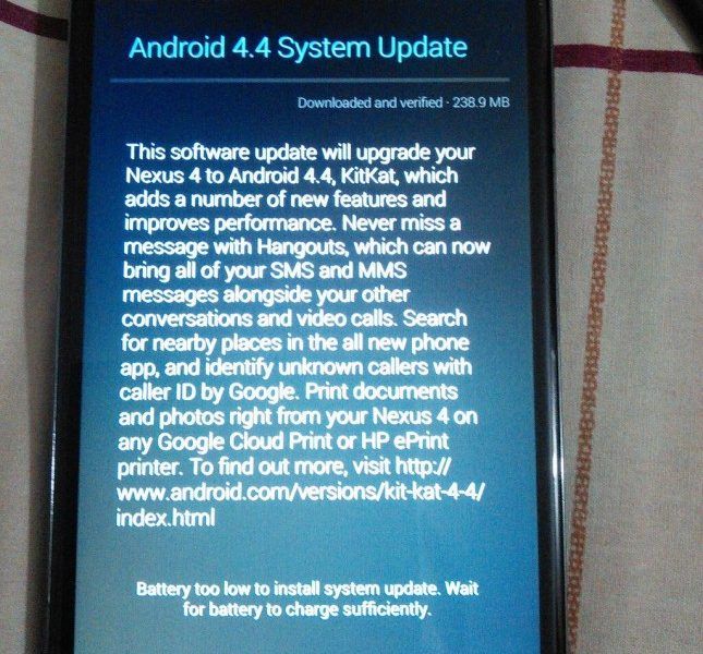 Google ปล่อยอัพเดท Android 4.4 KitKat ให้กับ Nexus 4 และ Nexus 7 (3G ...