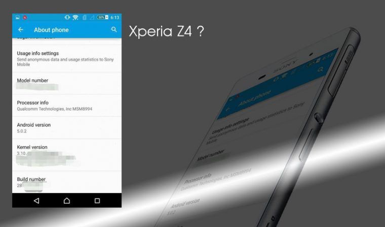 ภาพหน้าจอ Xperia Z4 โผล่ เผยมีรุ่น dual รองรับการใช้งาน 2 ซิม | DroidSans