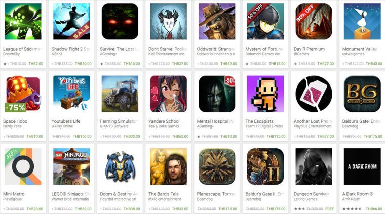 Google Play ลดราคากว่า 100 เกม สูงสุด 80% บางเกมแจกฟรี ต้อนรับ Cyber ...