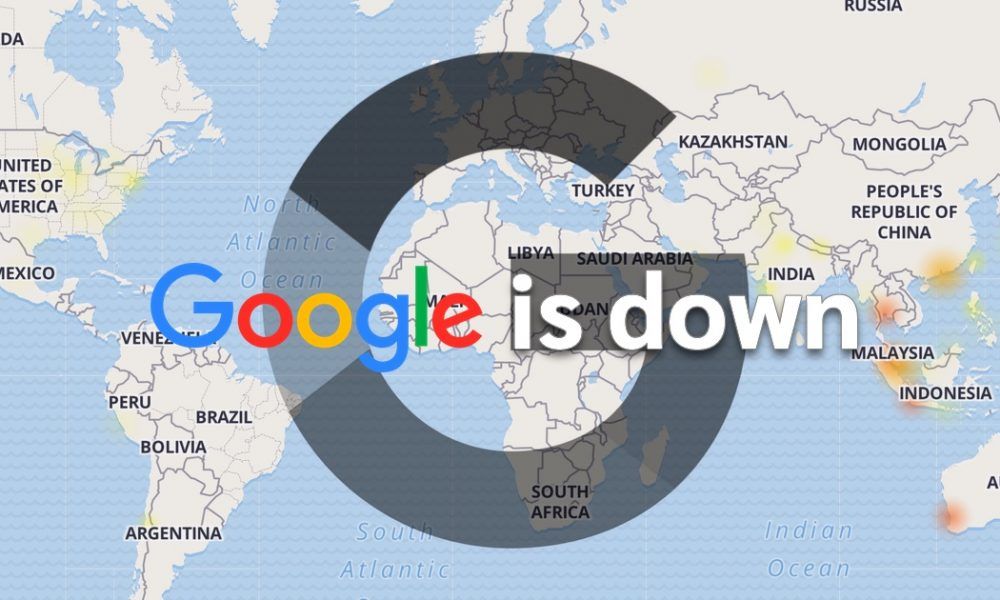 หลายบริการของ Google ล่ม ไม่สามารถใช้งานได้ - Gmail, Google Drive ...