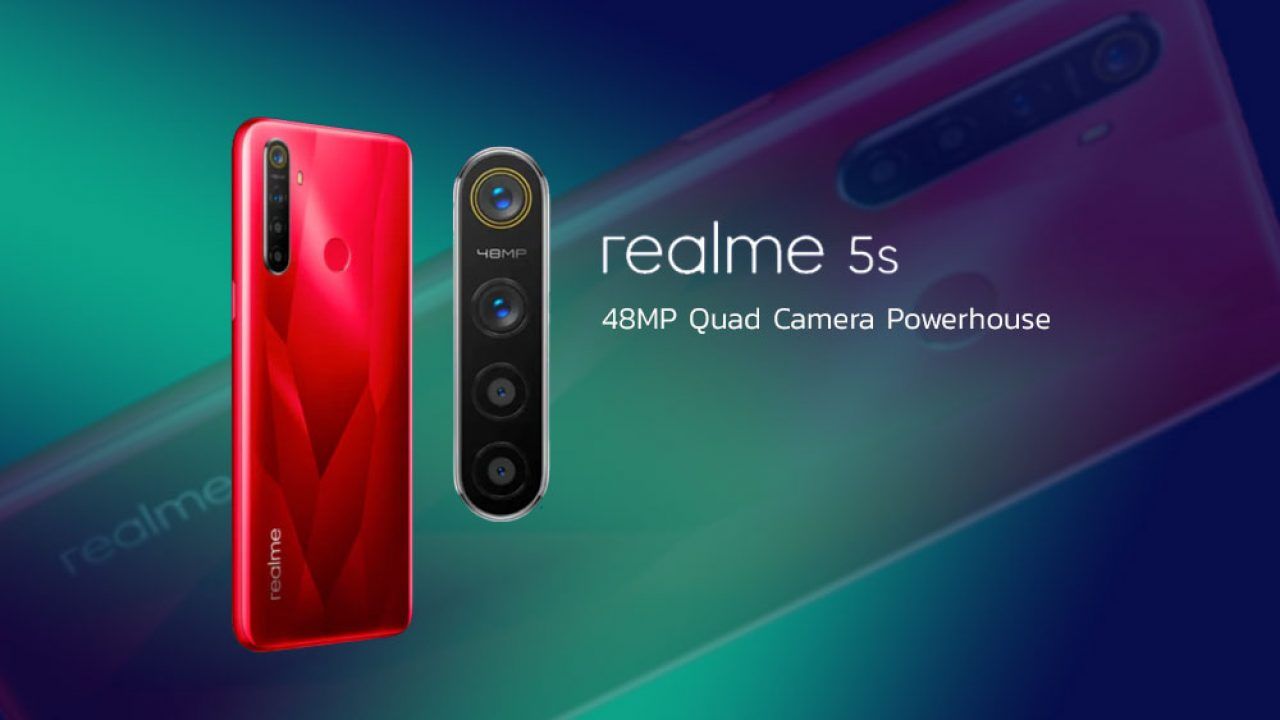 เปิดตัว realme 5s มาพร้อมกล้องหลัง 4 ตัว ชิปเซ็ต Snapdragon 665 แบต 5 ...