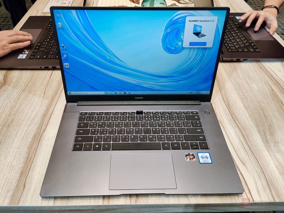 เปิดตัว MateBook D15 สเปค Ryzen 5 3500U, Ram 8GB, SSD 256GB จองวันนี้ ...