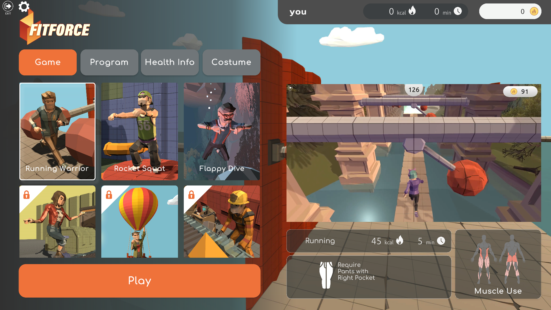 รีวิว Fitforce เกมออกกำลังฝีมือคนไทย ที่ต้องใช้มือถือ + การขยับร่างกาย ...