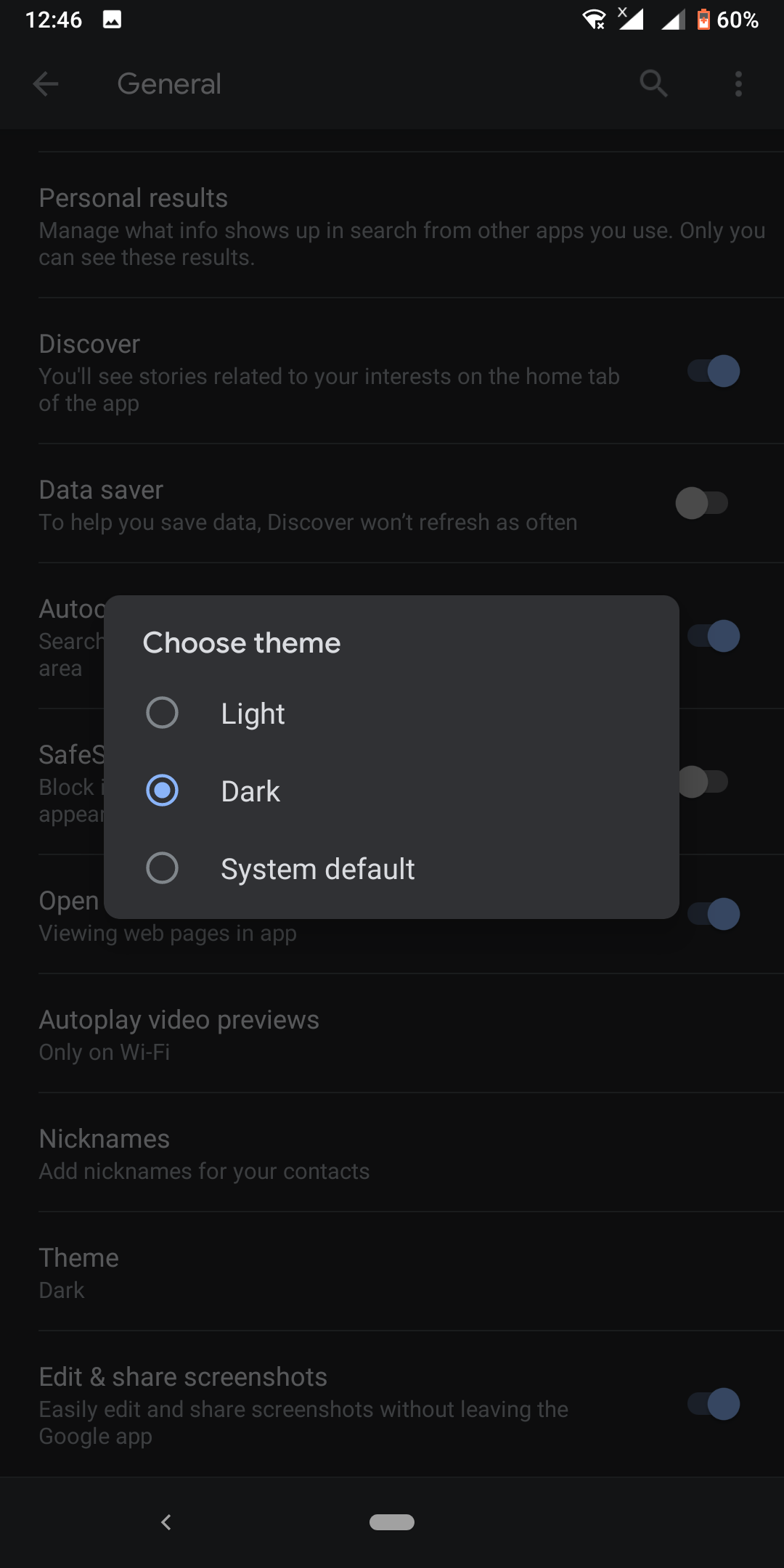 Google Search ทยอยปล่อยอัพเดท Dark Mode สำหรับมือถือระบบ Android 10, iOS 12 และ 13 | DroidSans