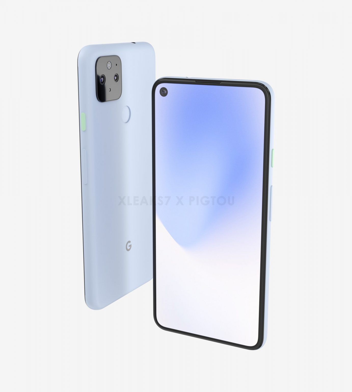 ภาพเรนเดอร์ Google Pixel 5 XL มาแล้ว หน้าจอเจาะรู + กล้องหลัง 2 ตัว มี ...