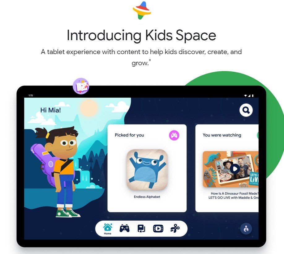 Google เปิดตัว Kids Space โหมดใหม่ในแท็บเล็ต Android เน้นการใช้งาน ...