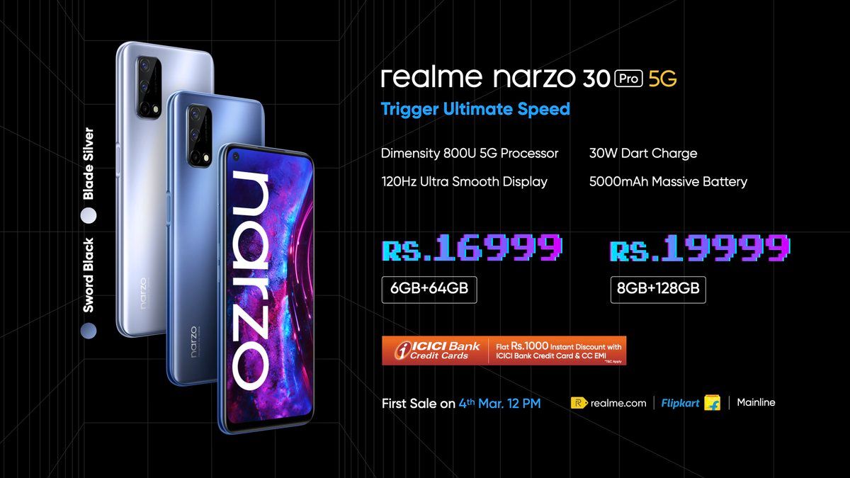 สเปค realme Narzo 30A และ Narzo 30 Pro 5G สมาร์ทโฟนสเปคแรง ในราคาสุดคุ้ม | DroidSans