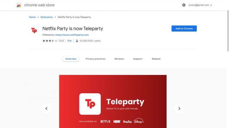 ล็อกดาวน์ไม่เหงาใจ ด้วย Teleparty ฟีเจอร์เสริมสำหรับ Chrome เปิด ...
