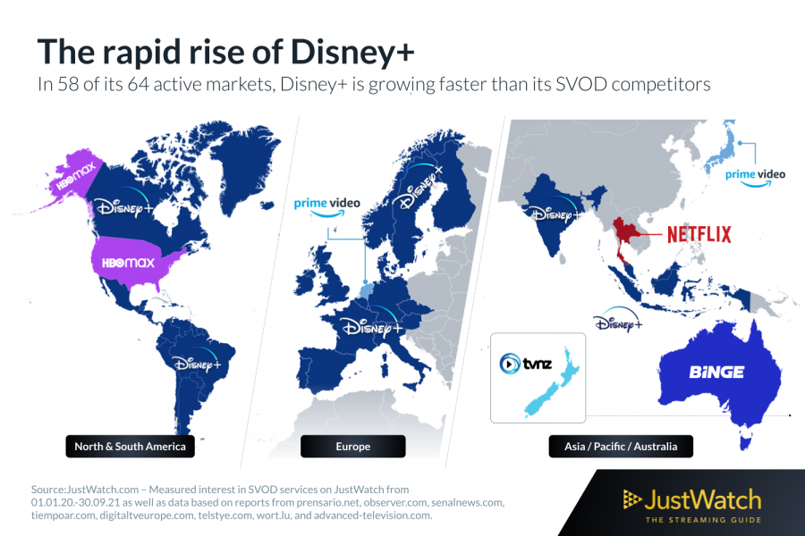 Disney+ มาแรง พบส่วนแบ่งการตลาดทั่วโลกพุ่งกระฉูด, Netflix ยังครองแชมป์ ...