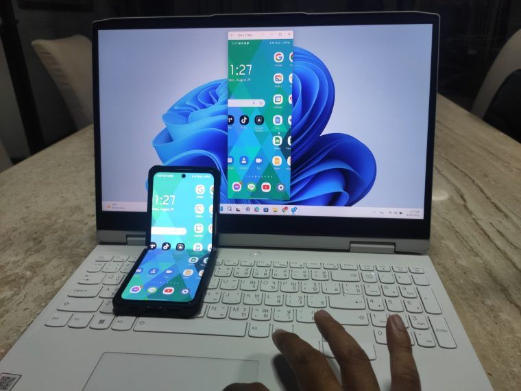วิธีแชร์หน้าจอมือถือ Samsung (Android) ขึ้น Windows แบบไร้สาย ผ่านแอป Phone Link ที่ติดมากับ ...