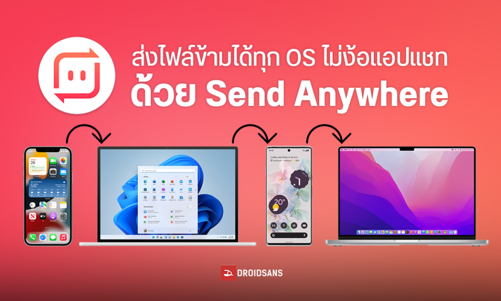 แอปดีบอกต่อ | Send Anywhere ส่งไฟล์ข้ามอุปกรณ์ได้ทุกระบบ รองรับ iOS, Android, Windows, macOS, เบ ...