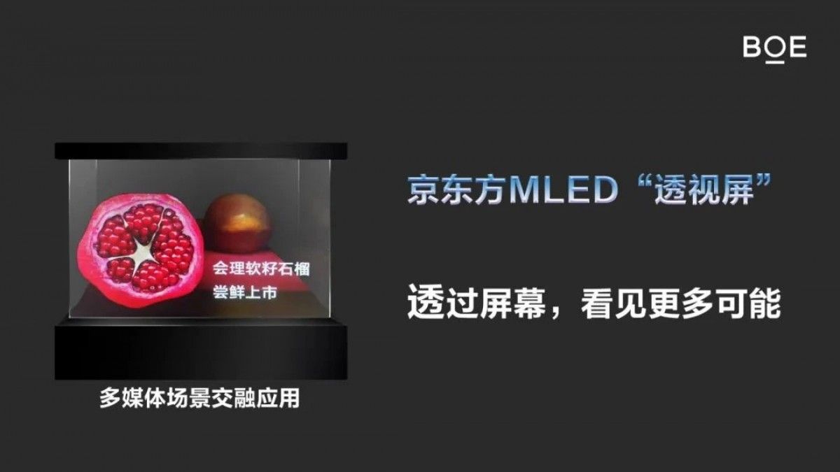 BOE เปิดตัว MLED display จอโปร่งแสงสุดล้ำ มองทะลุผ่านได้ 65% ความสว่าง ...