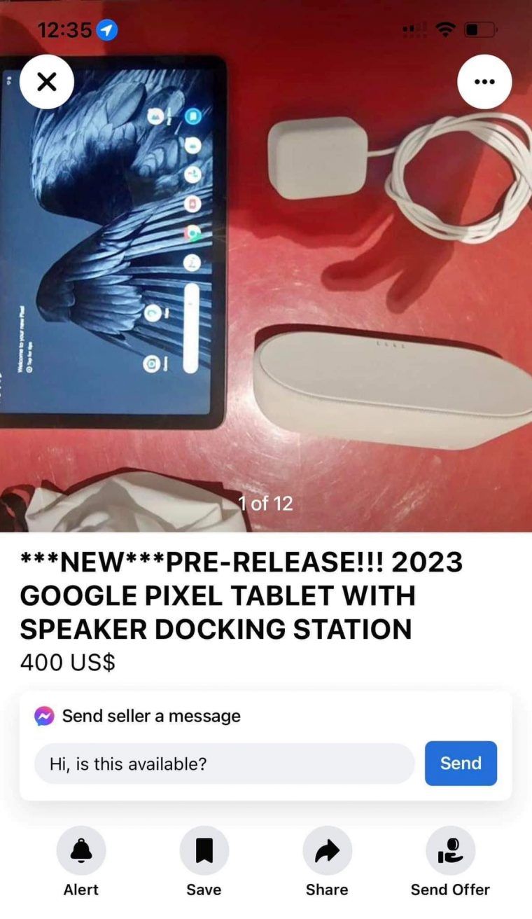 หลุดงี้เลย? Google Pixel Tablet ที่ยังไม่เปิดตัว โผล่เครื่องจริงวางขายบน Facebook Marketplace ...
