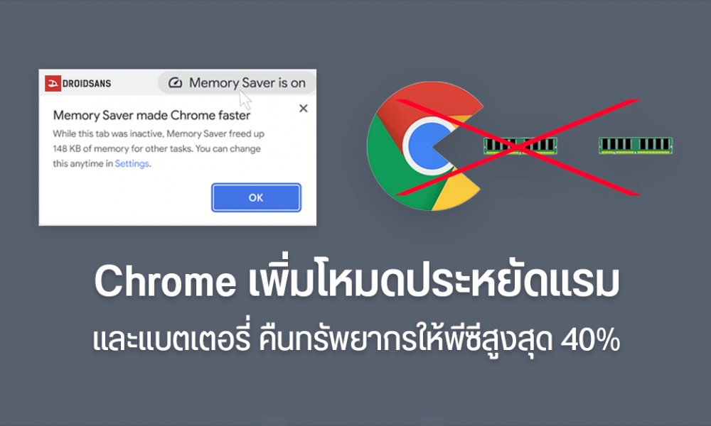 เลิกกินแรมแล้ว ! Google Chrome เดสก์ท็อป เพิ่มโหมดประหยัดแรม และประหยัดแบต เลือกเปิด-ปิดใช้งาน ...