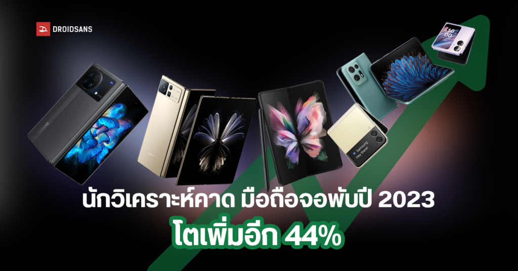Trendforce คาดการณ์ปี 2023 มือถือจอพับจะยังโตต่อเนื่องกว่า 44% เมื่อเทียบปีที่แล้ว | DroidSans