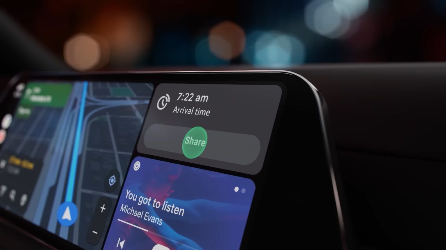 Android Auto โฉมใหม่เริ่มทยอยอัปเดตแล้ว ปรับ UI โชว์แผนที่ + ควบคุมเพลง ...