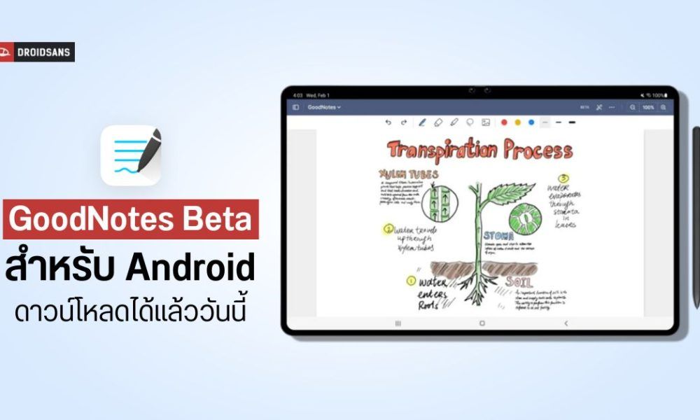 GoodNotes แอปจดโน้ตยอดฮิต เปิดให้ดาวน์โหลดมาลองใช้บน Android แล้ว ...