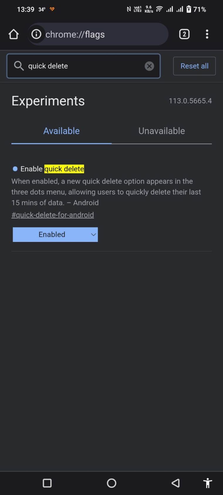 Google Chrome สำหรับ Android เตรียมใส่ฟีเจอร์ ปุ่มลบ History ในช่วง 15 นาทีที่ผ่านมา | DroidSans