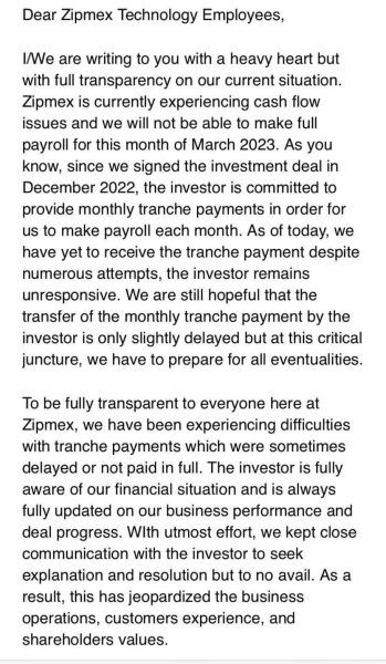 สื่อนอกลือ Zipmex ต้องเลิกกิจการ หลังนักลงทุนผิดนัดให้เงิน บริษัทแจงเปิดบริการตามปกติ | DroidSans