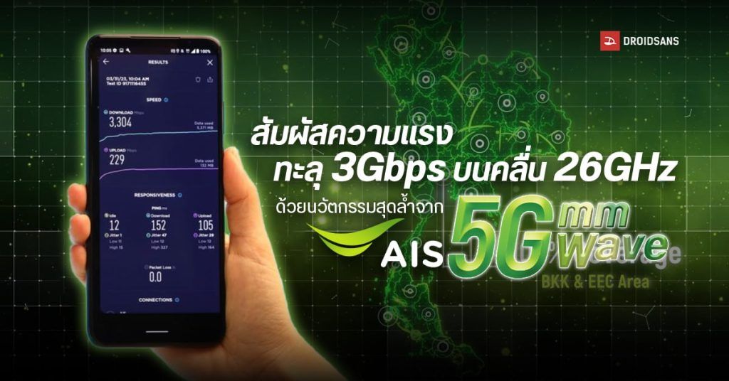 AIS โชว์ความเร็ว 5G mmWave คลื่น 26GHz มากกว่า 3Gbps รายแรก รายเดียวในไทย พร้อมเปิดให้สัมผัสได้ ...