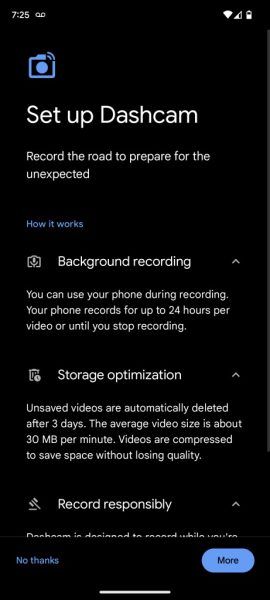 Google จะใส่ฟีเจอร์ Dashcam แปลงมือถือ Android ให้เป็นกล้องติดรถยนต์ได้ | DroidSans
