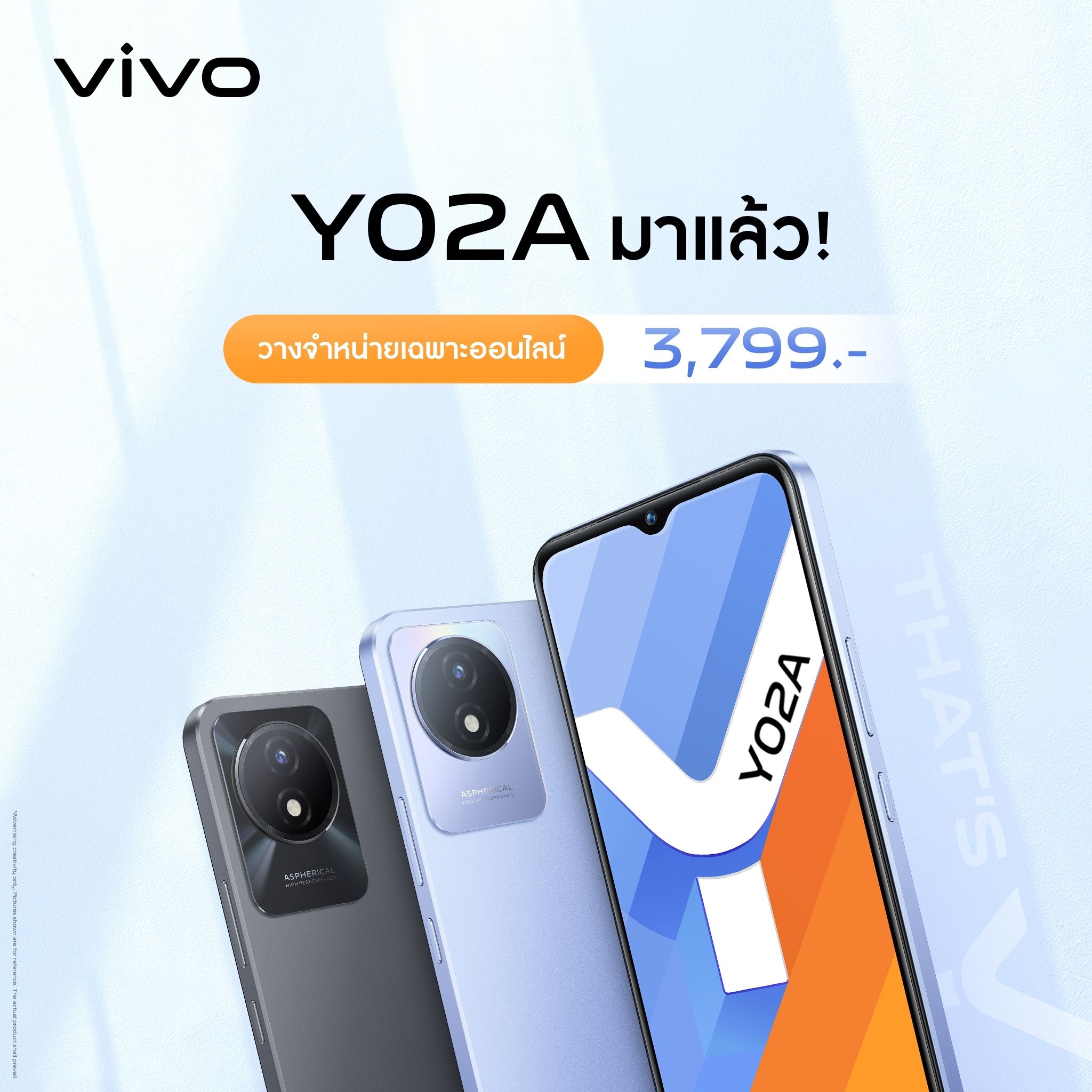 สเปค vivo Y02A มือถือรุ่นประหยัด แบตอึด ใช้ชิป Helio P35 เปิดราคาไทย ...