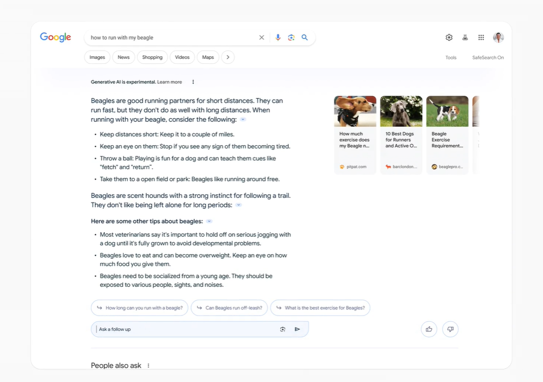 Google Search ใช้ AI ช่วยตอบคำถาม ขยายการทดสอบ 120 ประเทศ มีประเทศไทยด้วย | DroidSans