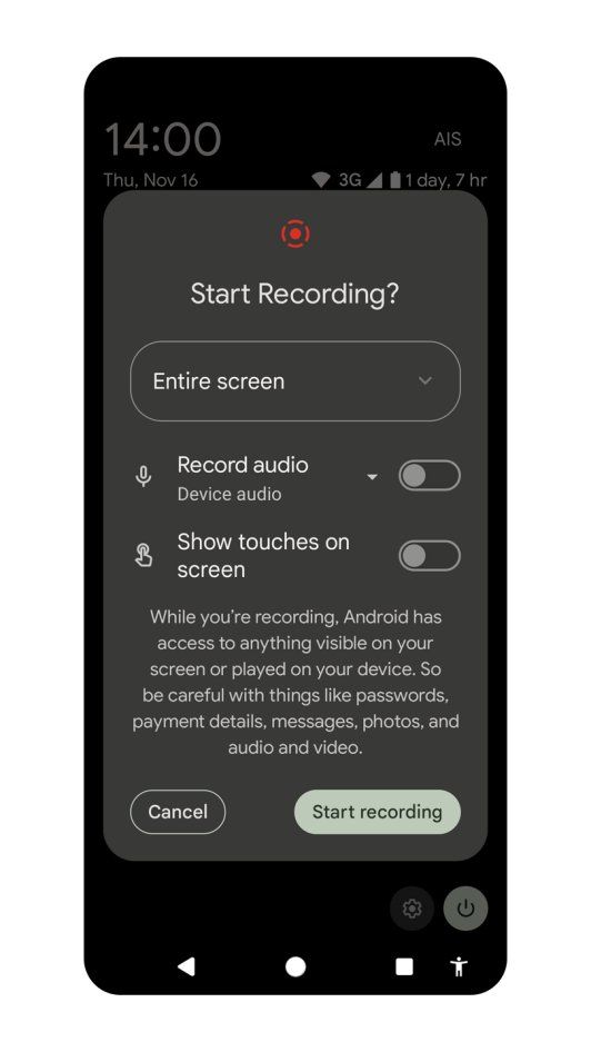สรุปฟีเจอร์ใหม่ Android 14 QPR2 Beta 1 บันทึกวิดีโอหน้าจอแบบไม่ติดแถบสถานะ และป็อปอัปแจ้งเตือน ...