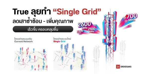 True อธิบายการทำ Single Grid เน็ตเร็วแรงขึ้น 2 เท่า พร้อมลดการใช้ ...