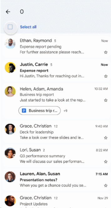 Google Workspace อัปเดต Google Sheets บนอุปกรณ์ iOS, การกด select all เลือกข้อความใน Gmail ได้ ...