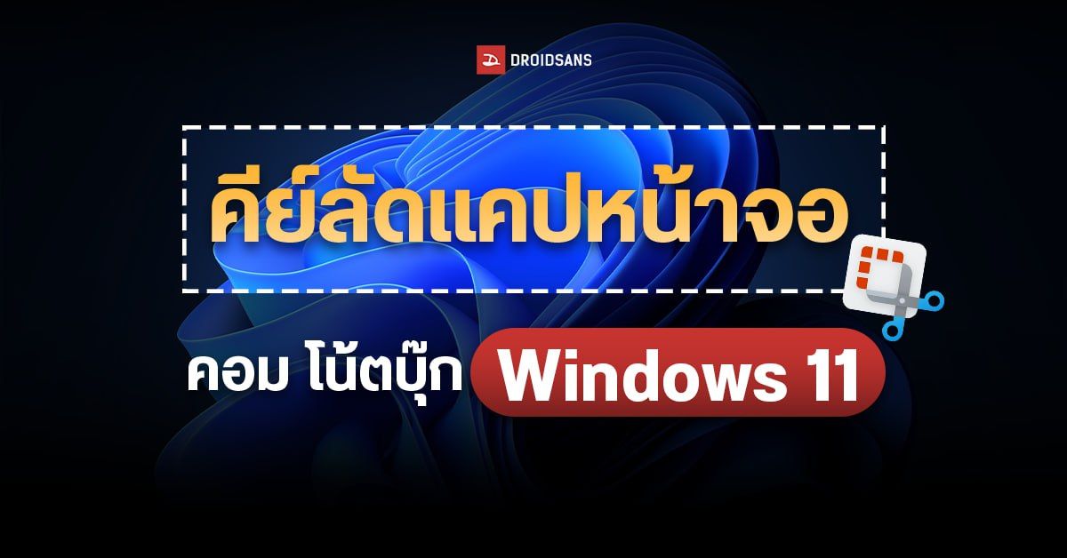 วิธีแคปหน้าจอคอม โน้ตบุ๊ก บน Windows 11 ด้วยคีย์ลัดง่ายๆ ไม่ต้องลงโปรแกรมเพิ่ม | DroidSans