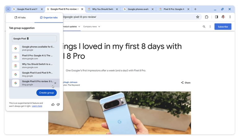 Google เตรียมนำ AI มาใส่ใน Chrome ช่วยเขียนงาน จัดแท็บอัตโนมัติ และสร้างพื้นหลังเก๋ ๆ เริ่มใช้ใน ...