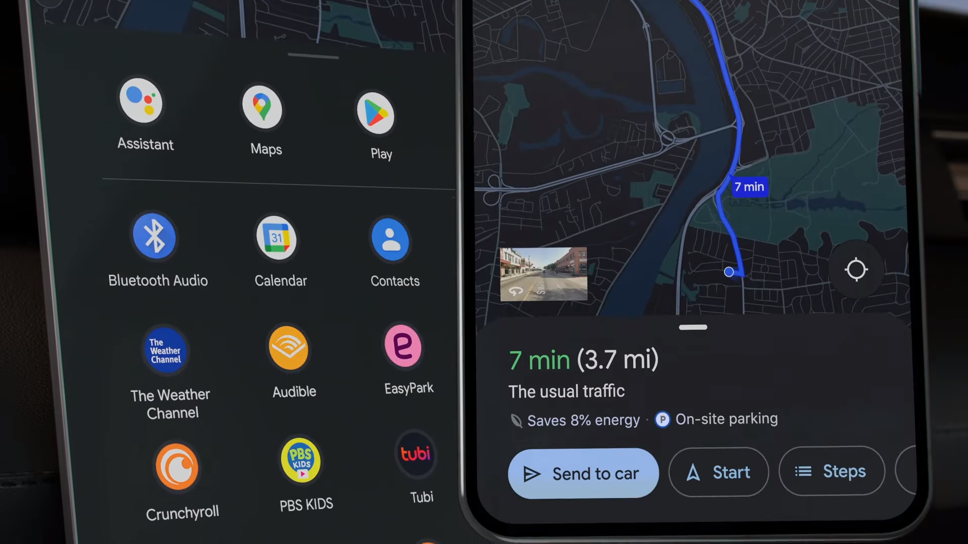 Android Auto อัปเดตฟีเจอร์ใหม่ แสดงเปอร์เซ็นต์แบตรถยนต์ไฟฟ้า EV บน Google Maps ได้แล้ว | DroidSans