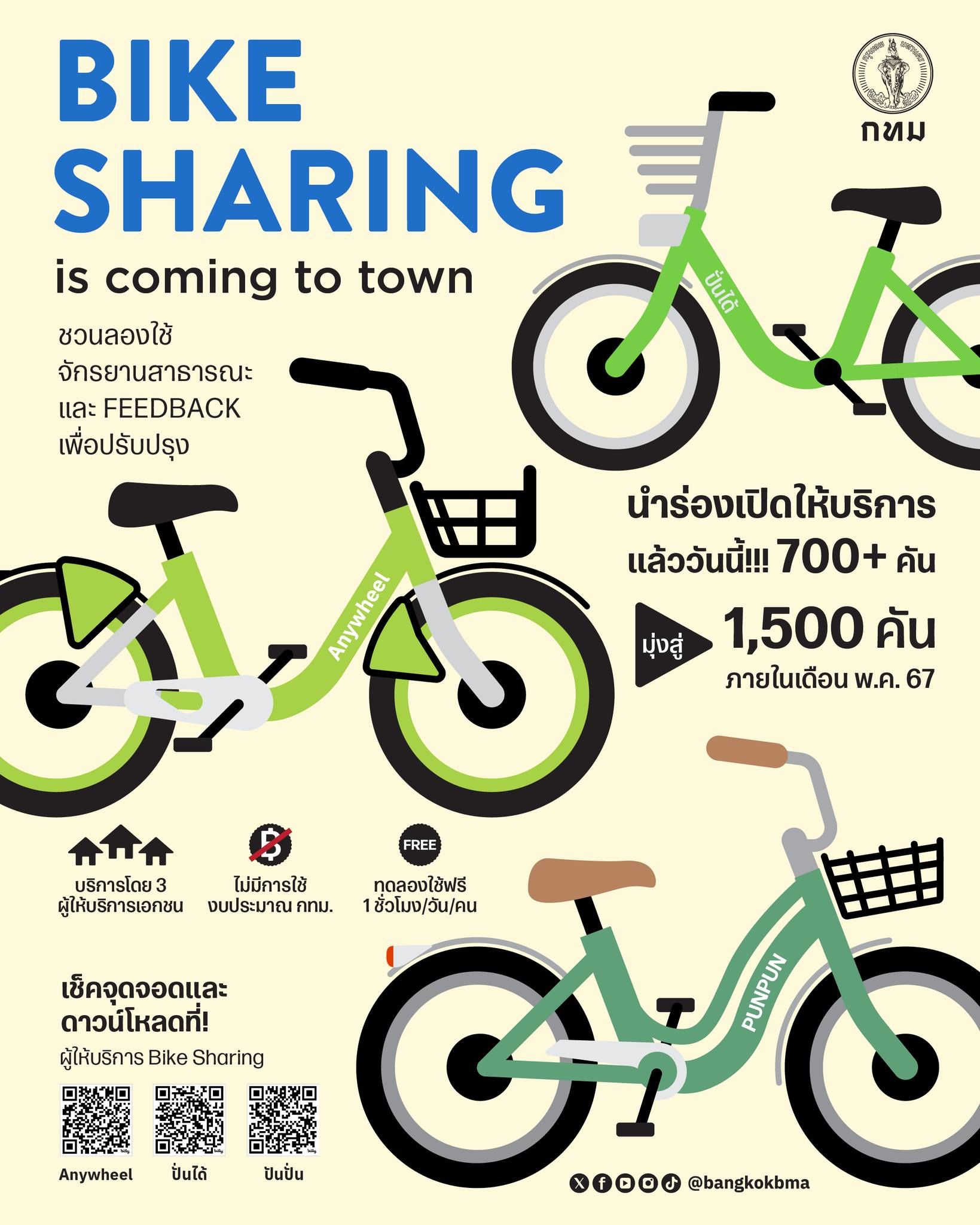 ยืมจักรยานสาธารณะในกรุงเทพฯ ผ่านแอป Anywheel, ปั่นได้ และปันปั่น ใช้ฟรี 1 ชั่วโมง/คน | DroidSans