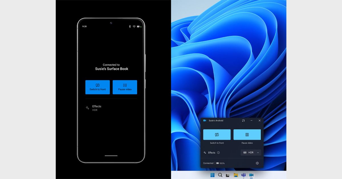 แอป Phone Link บน Windows 11 ใช้กล้องมือถือ Android เป็นเว็บแคมให้พีซีได้แล้ว | DroidSans