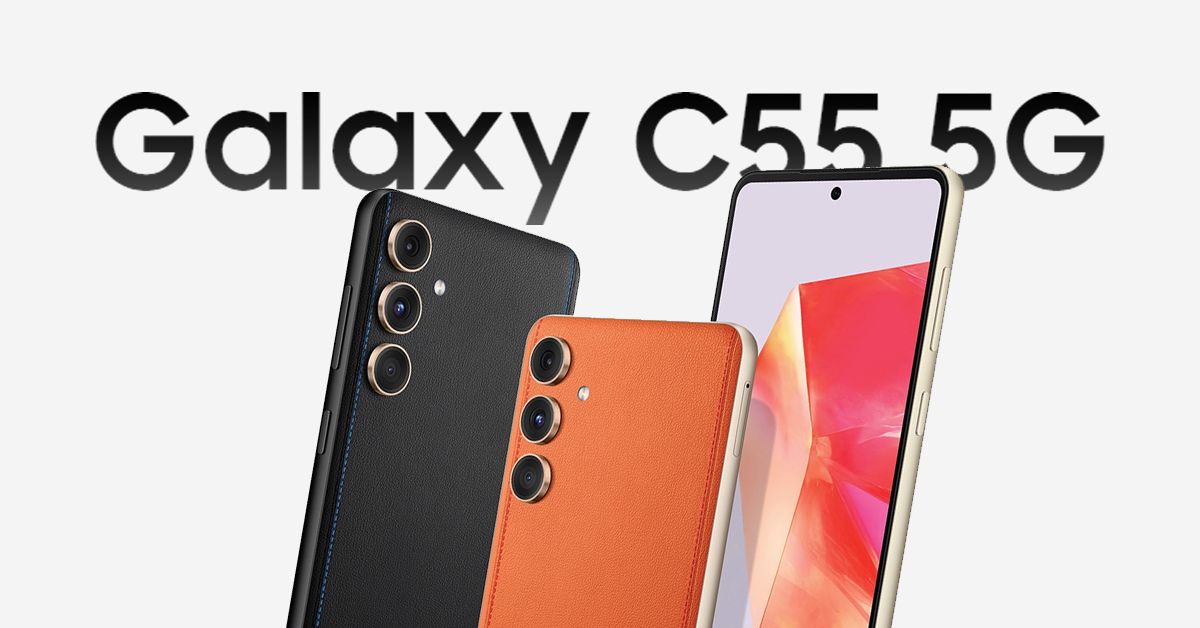 เปิดตัว Samsung Galaxy C55 5G ชิป Snapdragon 7 Gen 1 ดีไซน์หรู ฝาหลังหนังวีแกน ราคาหมื่นนิด ๆ ...