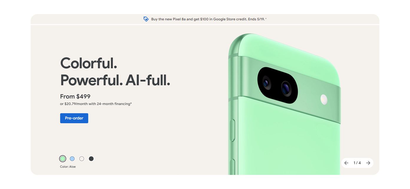 เปิดตัว Pixel 8a ชิป Tensor G3 อัปเดต 7 ปี ได้ฟีเจอร์ Google AI และ Gemini เหมือนเรือธง | DroidSans