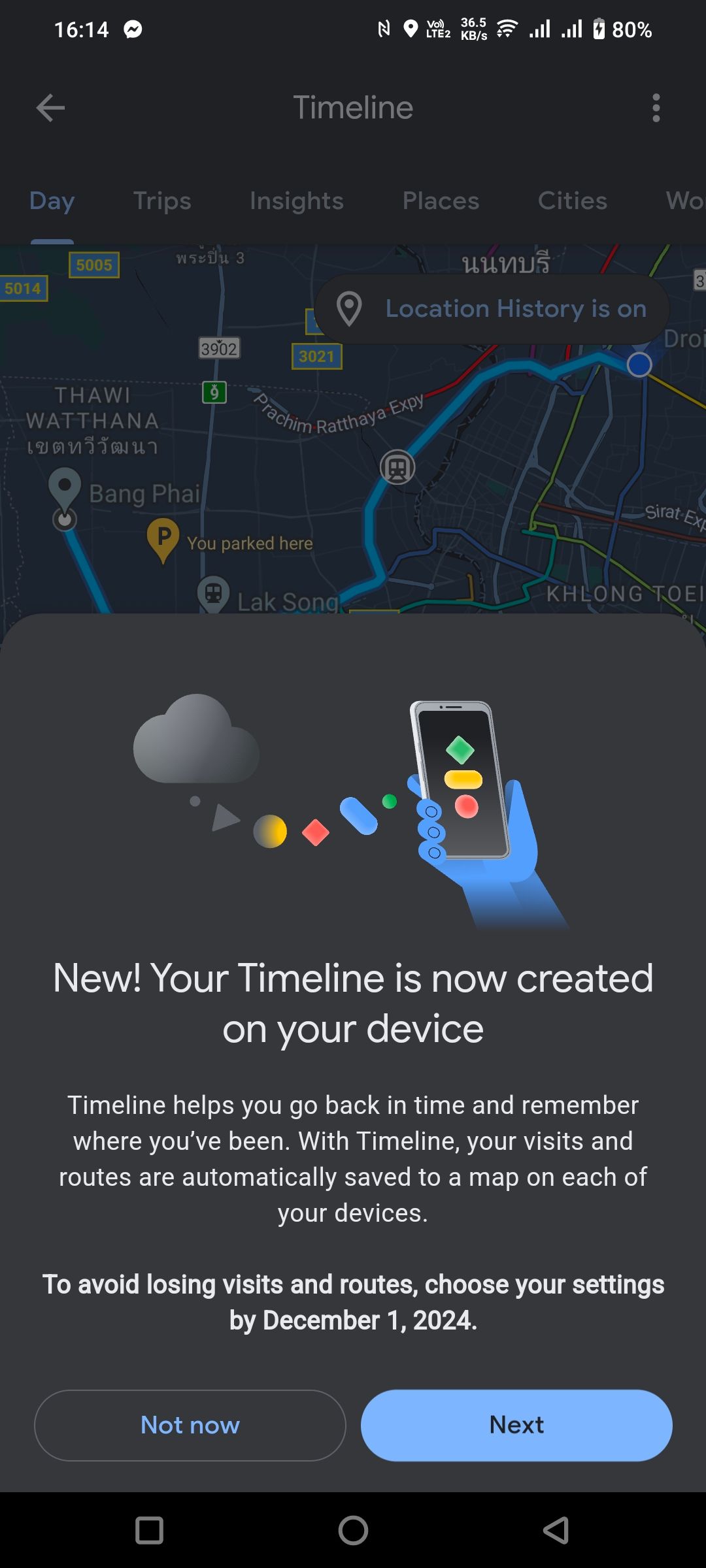 วิธีเปิดใช้ฟีเจอร์ Timeline บน Google Maps หลังถูกลบออกจากเว็บไซต์แล้ว แนะผู้ใช้ย้ายไปใช้บนมือ ...