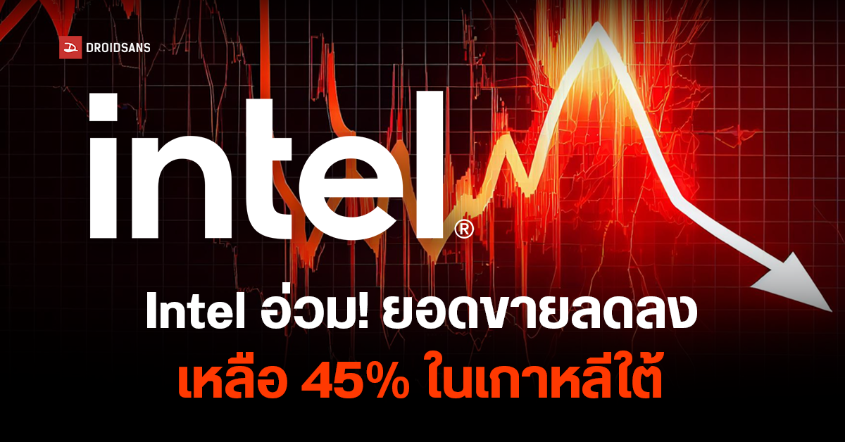 ยอดขายซีพียู Intel ในเกาหลีตกหนัก ยอดต่ำกว่า AMD คาดเกิดจากปัญหา Crash ...
