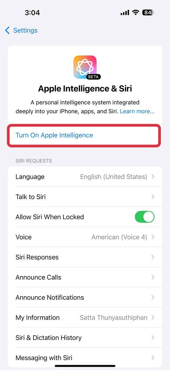วิธีตั้งค่า iPhone ให้ใช้งาน Apple Intelligence และ Siri ได้ ในวันที่ยังไม่รองรับภาษาไทย ต้องทำ ...