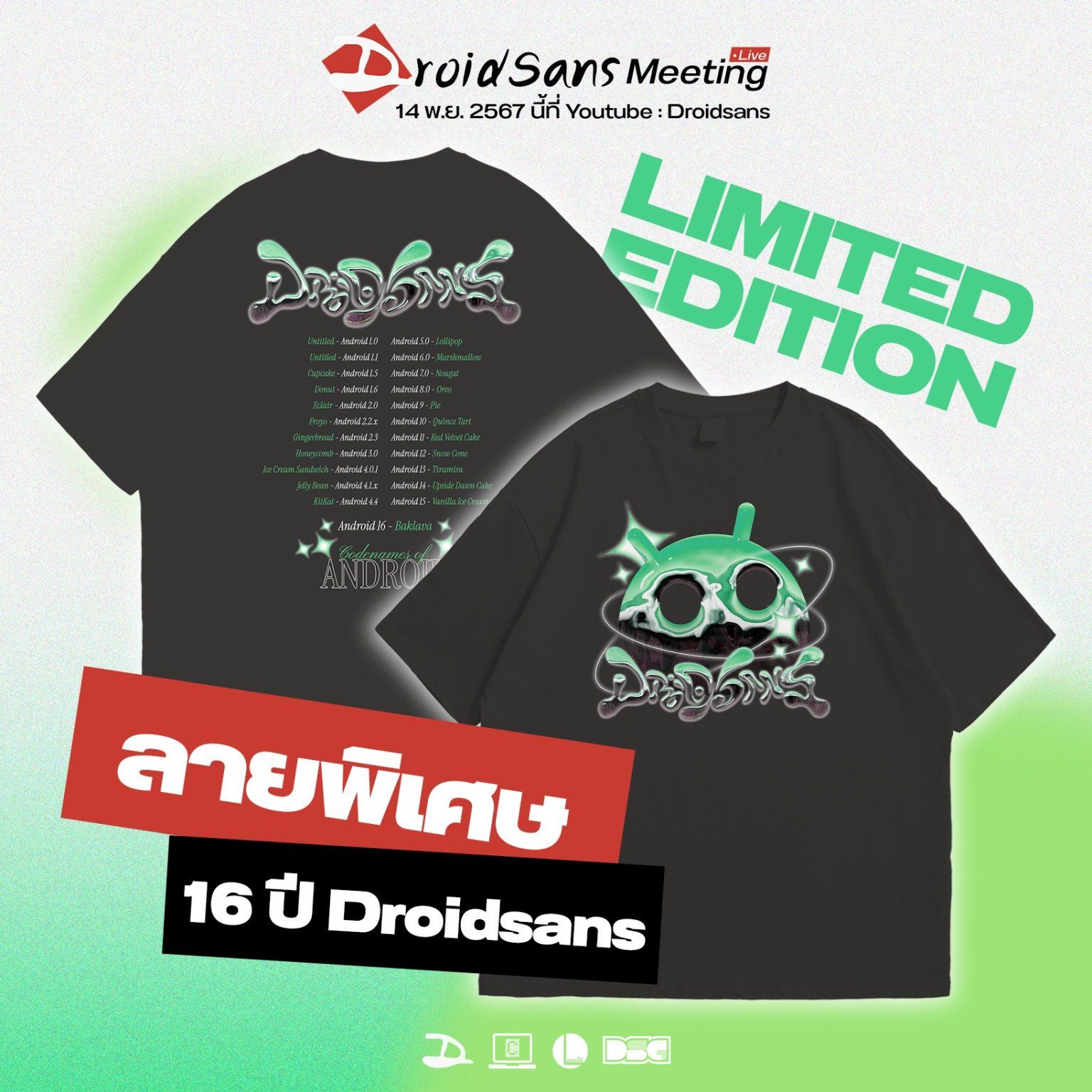 เตรียมพบกับ DroidSans Meeting LIVE 2024 "ครบรอบ 16 ปี DroidSans" ! 14 พฤศจิกายนนี้ 1 ทุ่มตรง ...