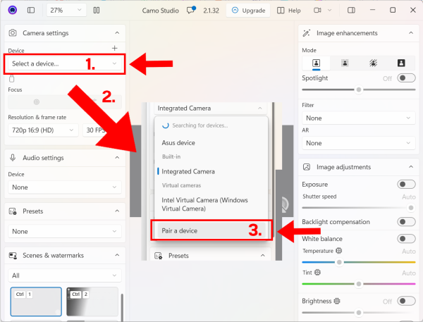 Camo Studio เปลี่ยนกล้องมือถือเป็นเว็บแคมระดับเทพฟรี ใช้งานง่ายครบทุก ...