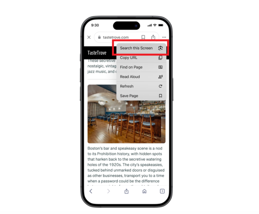 วิธีใช้ Circle to Search บน iPhone ผ่าน Chrome และแอป Google | DroidSans