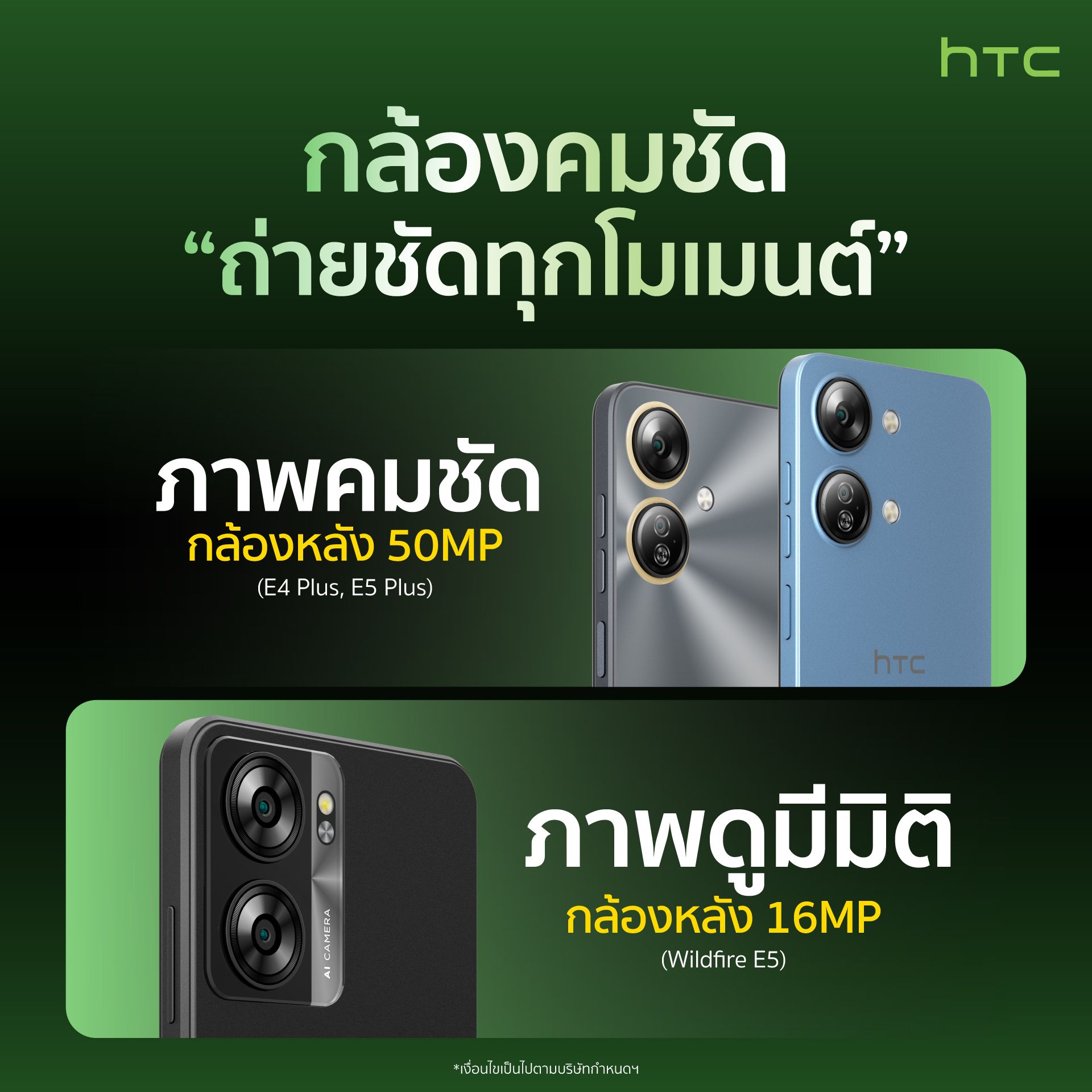HTC Wildfire E4 Plus / E5 / E5 Plus เปิดราคาไทย เริ่มต้น 2,999 บาท | DroidSans