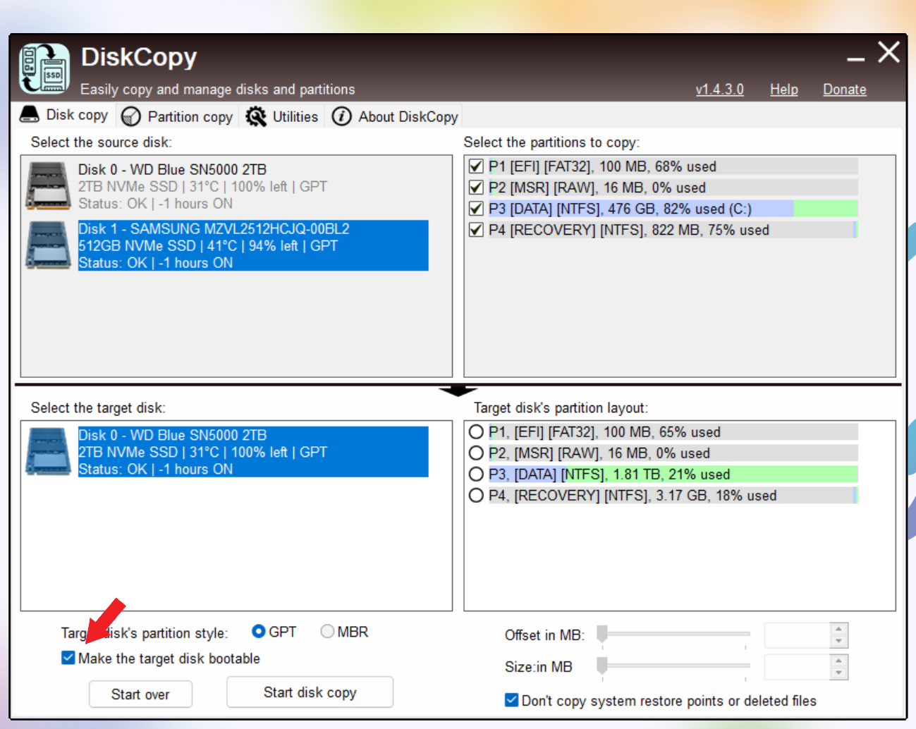 วิธีโคลน SSD HDD ย้ายไฟล์ทั้งหมด โดยไม่ต้องลง Windows ใหม่ ด้วยโปรแกรม Diskcopy อัปเดต 2025 ...