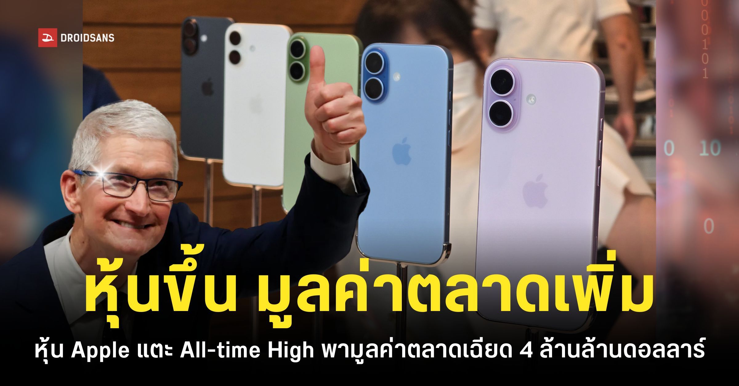 หุ้น Apple แตะ All-time High อีกครั้ง ผลจากยอดขายของ iPhone 17 ที่ดี ...