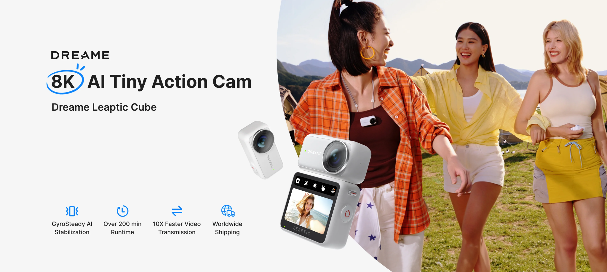 Dreame Leaptic Cube กล้อง Action Cam ตัวจิ๋ว พลัง 8K ใช้งานได้นานสูงสุด ...